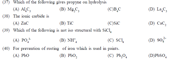 NEET UG Chemistry P Block Elements MCQs, Multiple Choice Questions